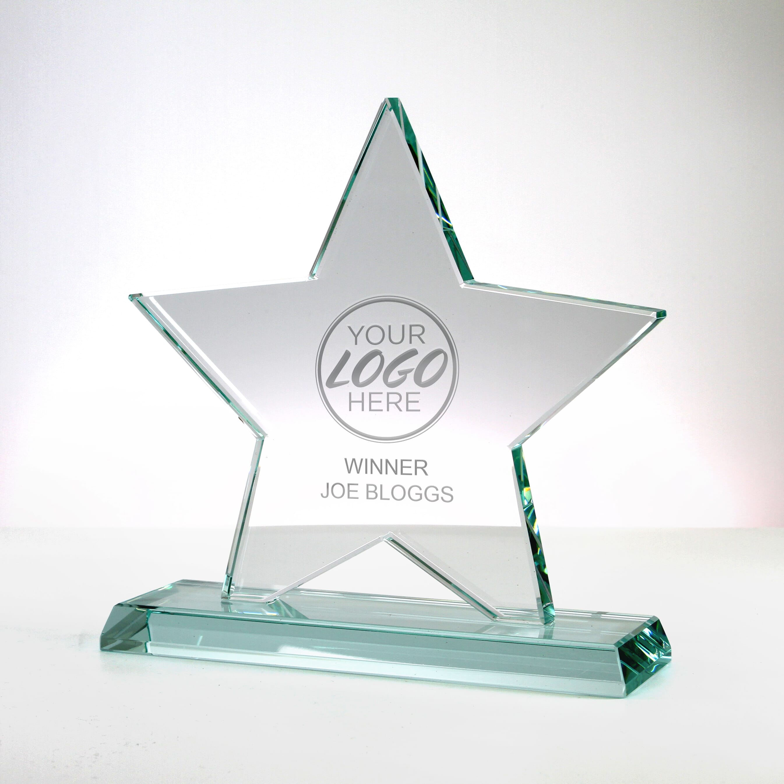 Personalised Galaxy Star Jade Glass Award Trophy