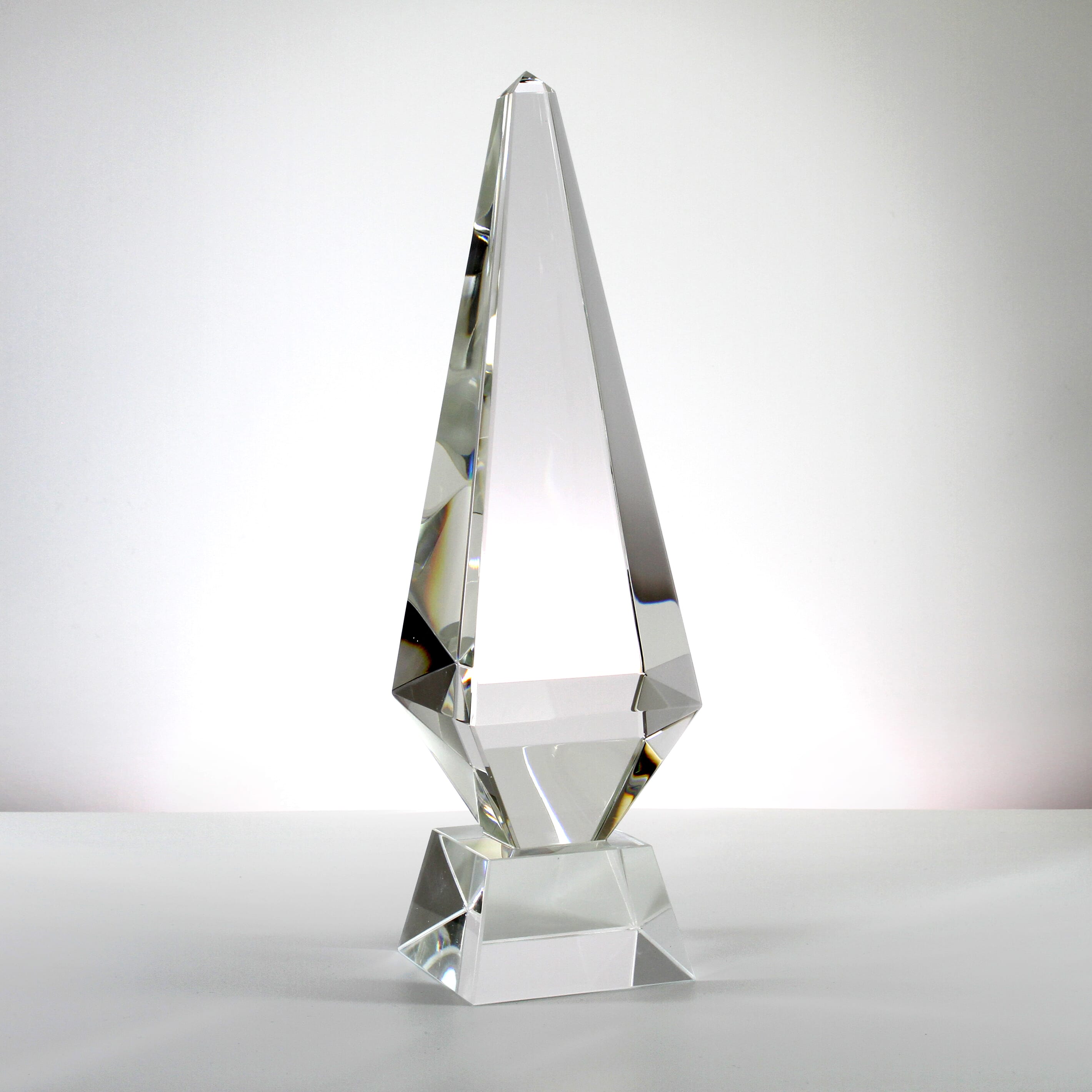 Personalised Monument Crystal Diamond Column Trophy