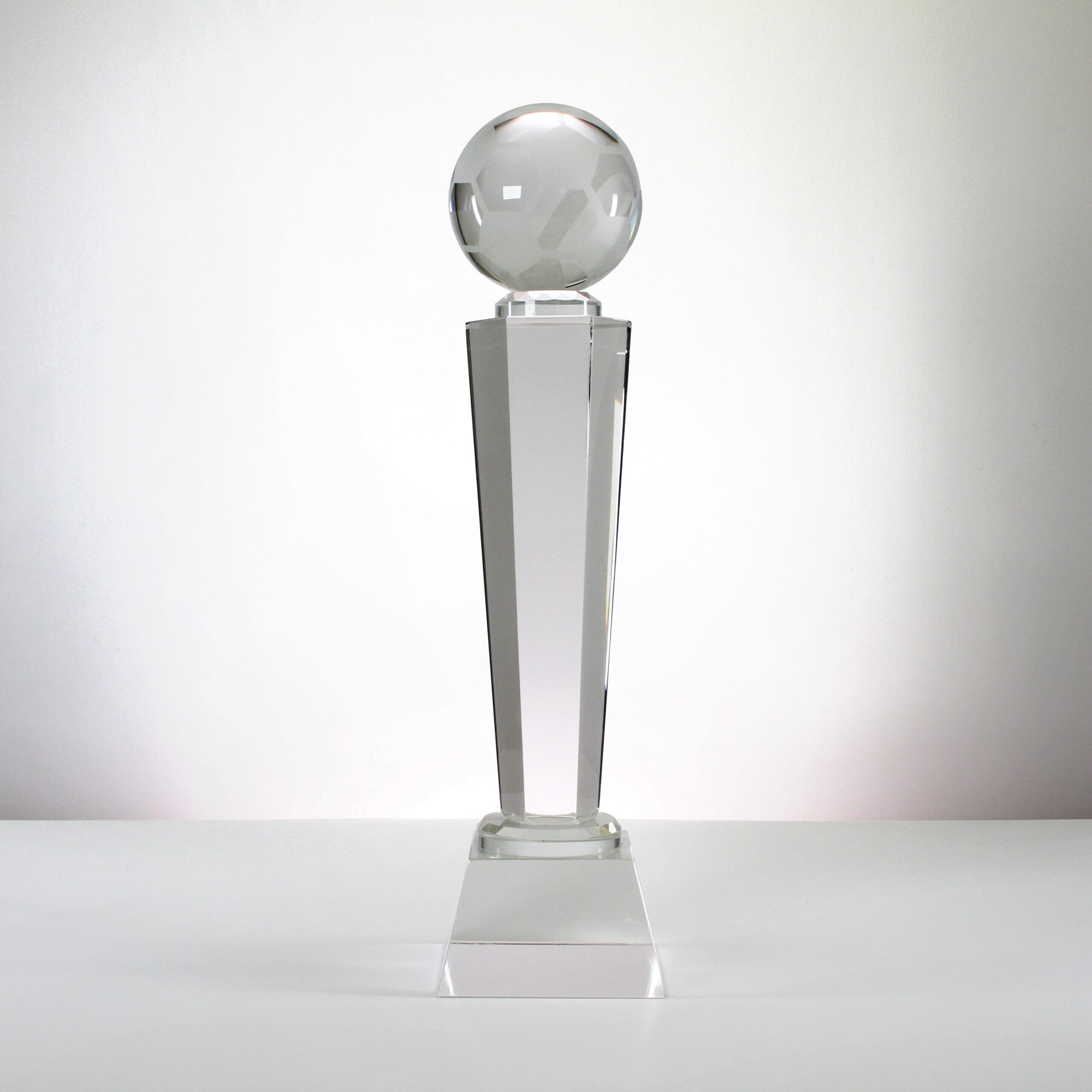 Personalised Interceptor Crystal Football Award