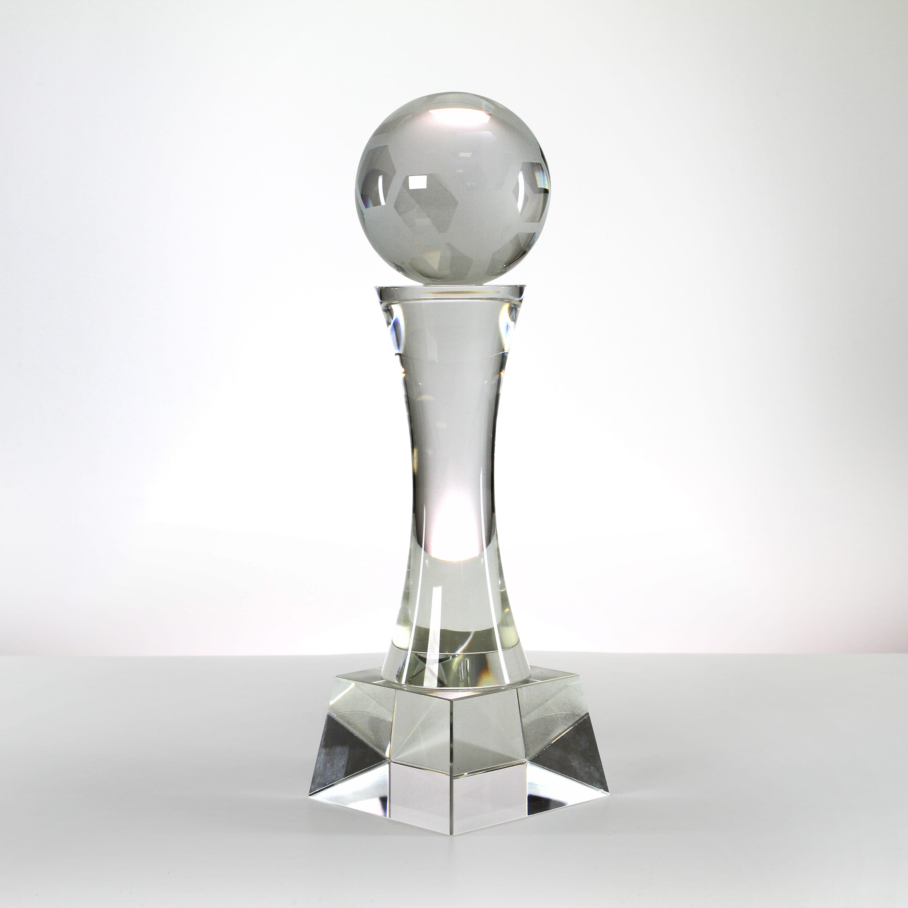 Personalised Quantum Crystal Football Trophy Award