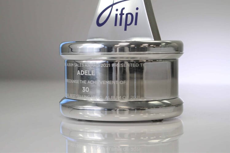 Order A Custom IFPI Global Chart Award Trophy From Gaudio