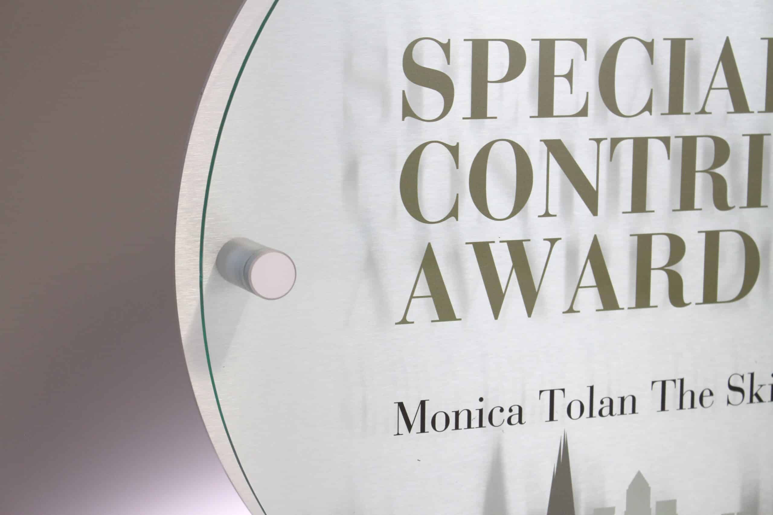 Discover Our Custom Special Contribution Award Plaque Trophy | Gaudio