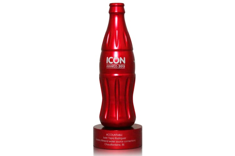 View Our Custom Coca Cola Bottle Awards Trophy | Gaudio