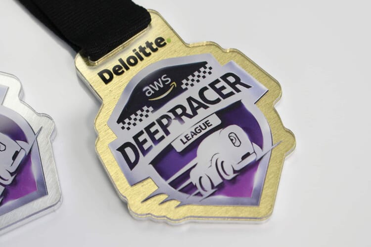 Custom AWS DeepRacer League Medals - Gaudio Awards