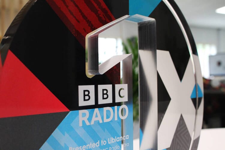 Custom Circular Trophy For BBC Afrobeats Chart Show #1