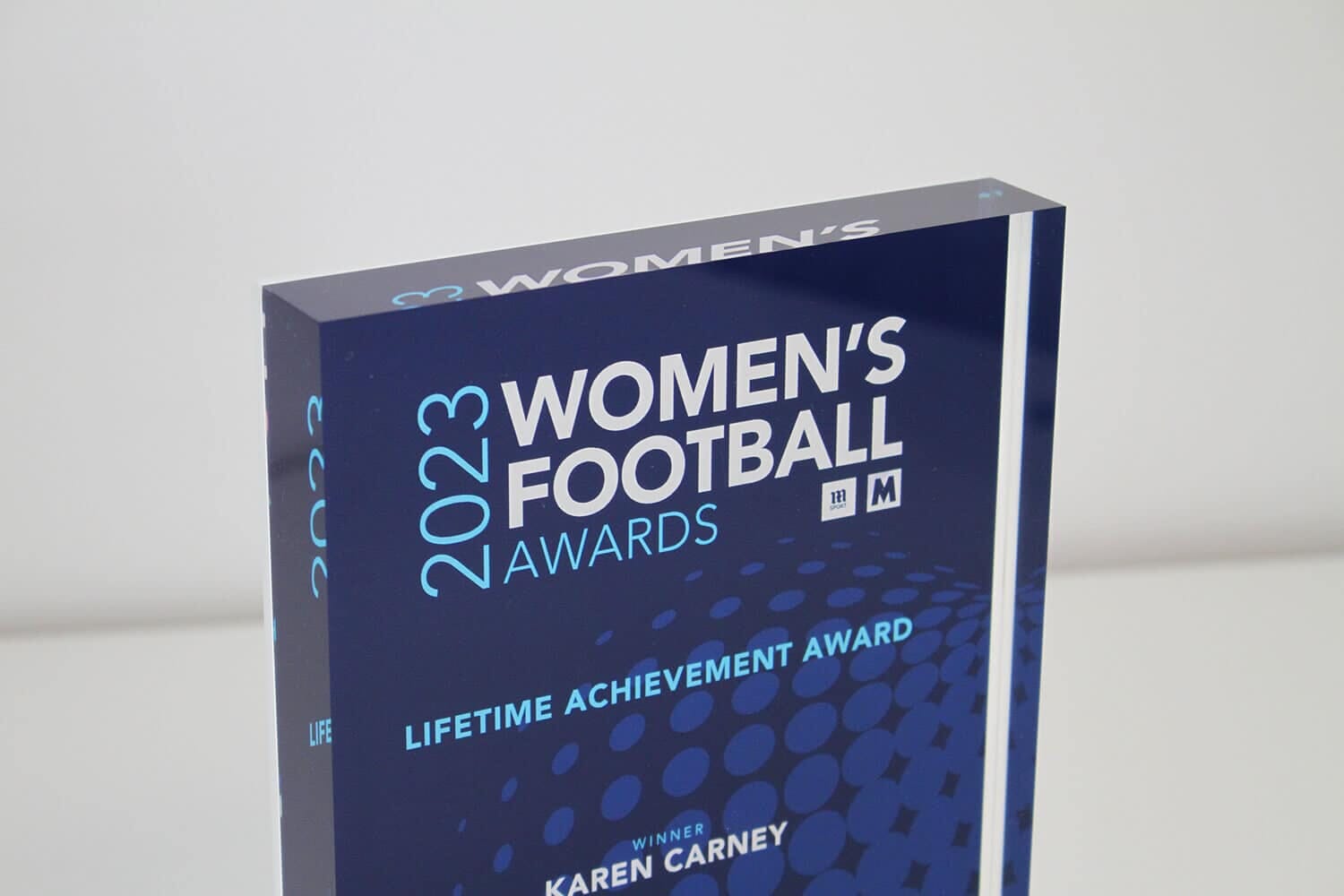 Discover Our Custom Women's Football Award Trophy | Gaudio