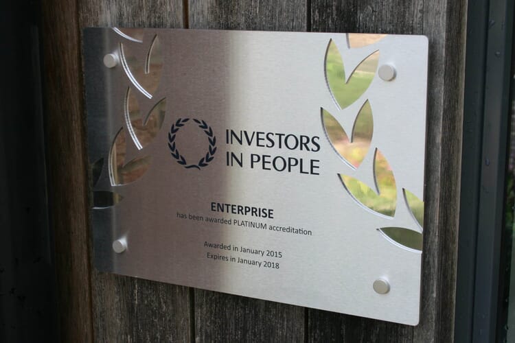 Order A Custom Investors In People Plaque Trophy From Gaudio