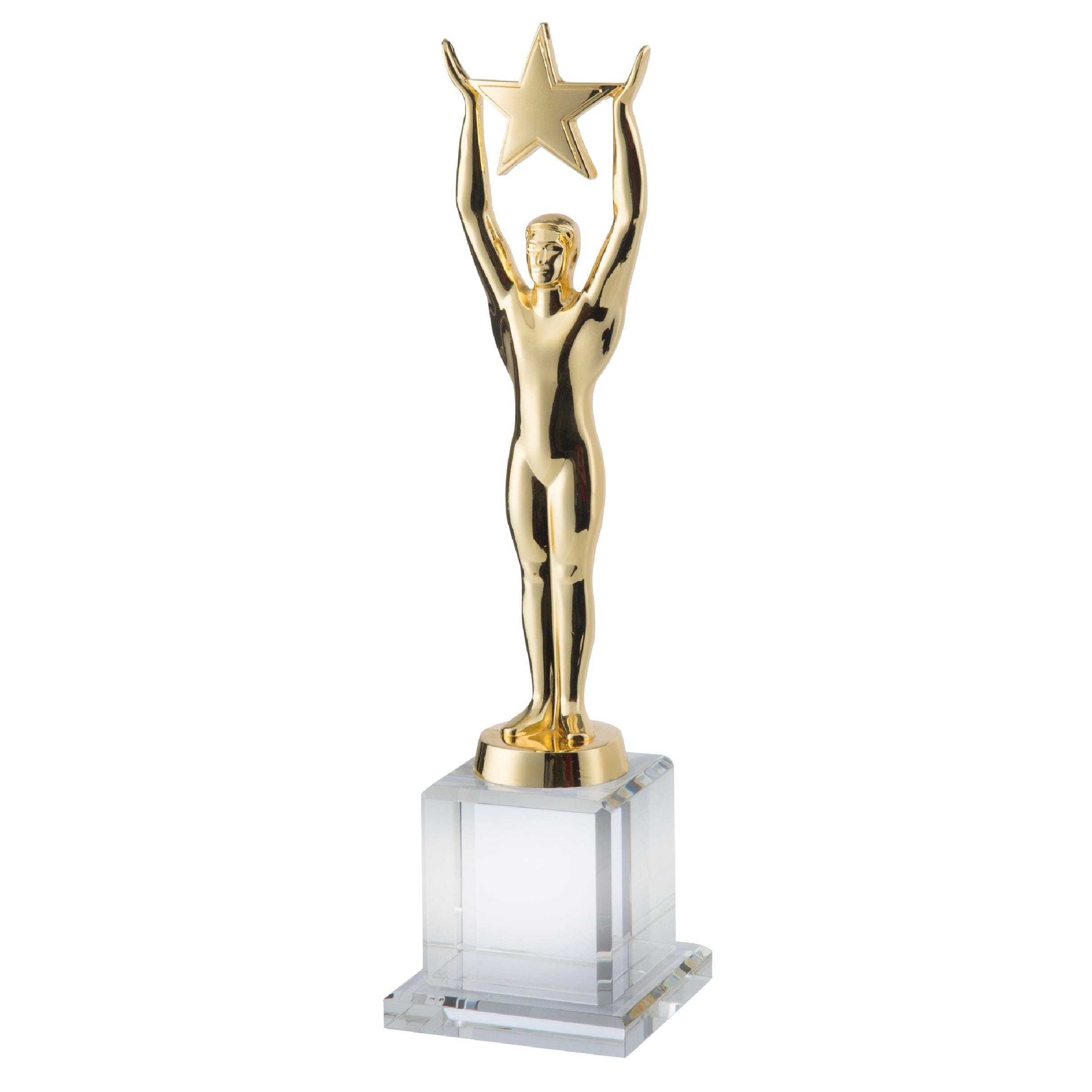 Personalised Ready-Made Classic Solid Metal Figure Trophy - Mounted On ...
