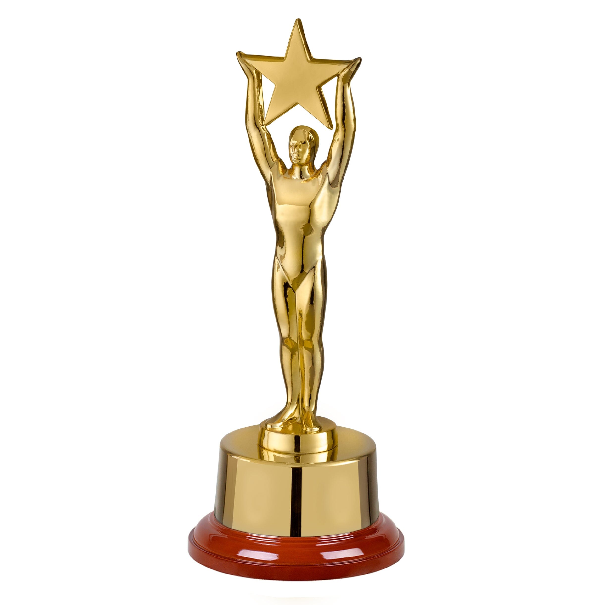 Personalised Classic Gold Metal Star Figure Trophy