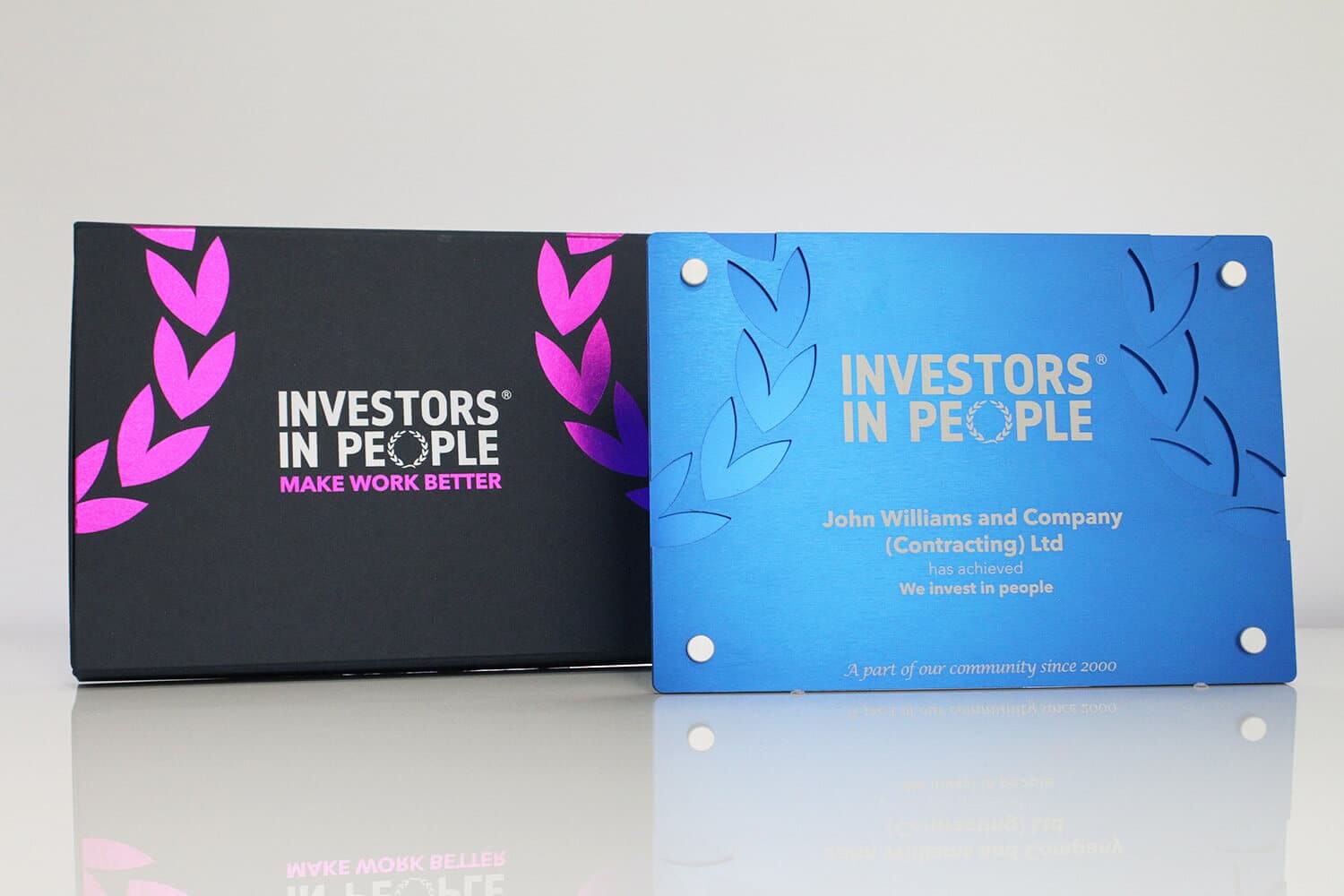 The Investors In People Accreditation Plaques