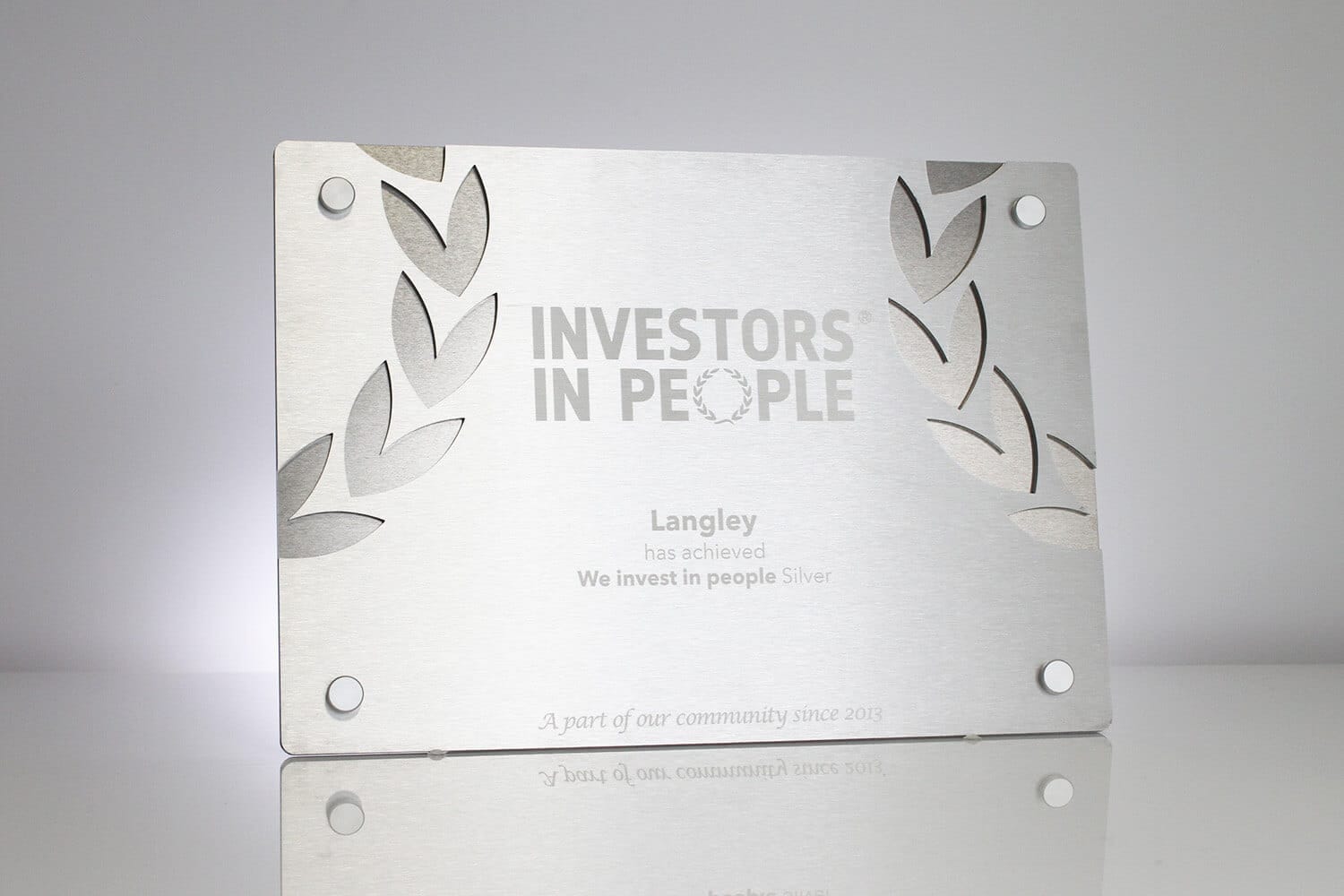 The Investors In People Accreditation Plaques