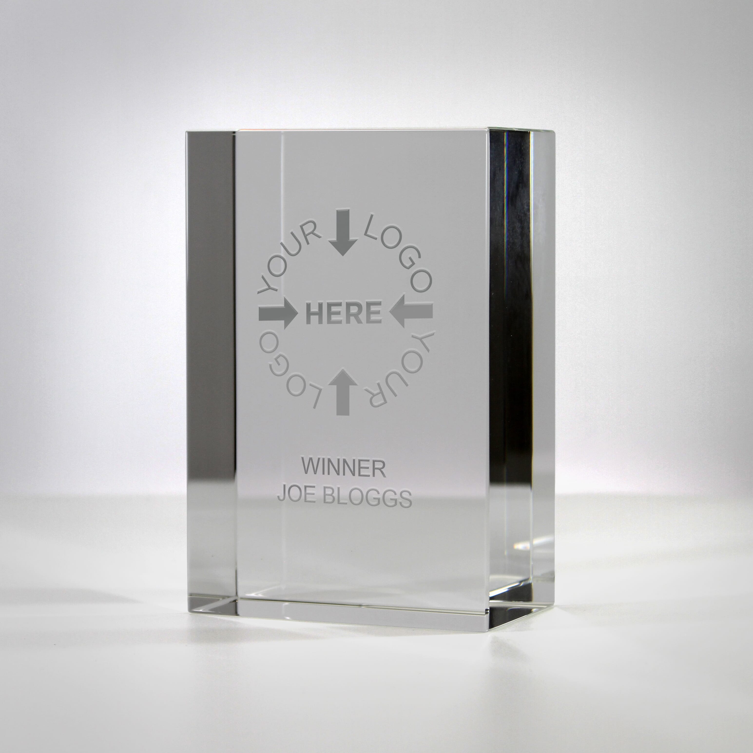 Optical Crystal Rectangle Trophy - Custom Trophy