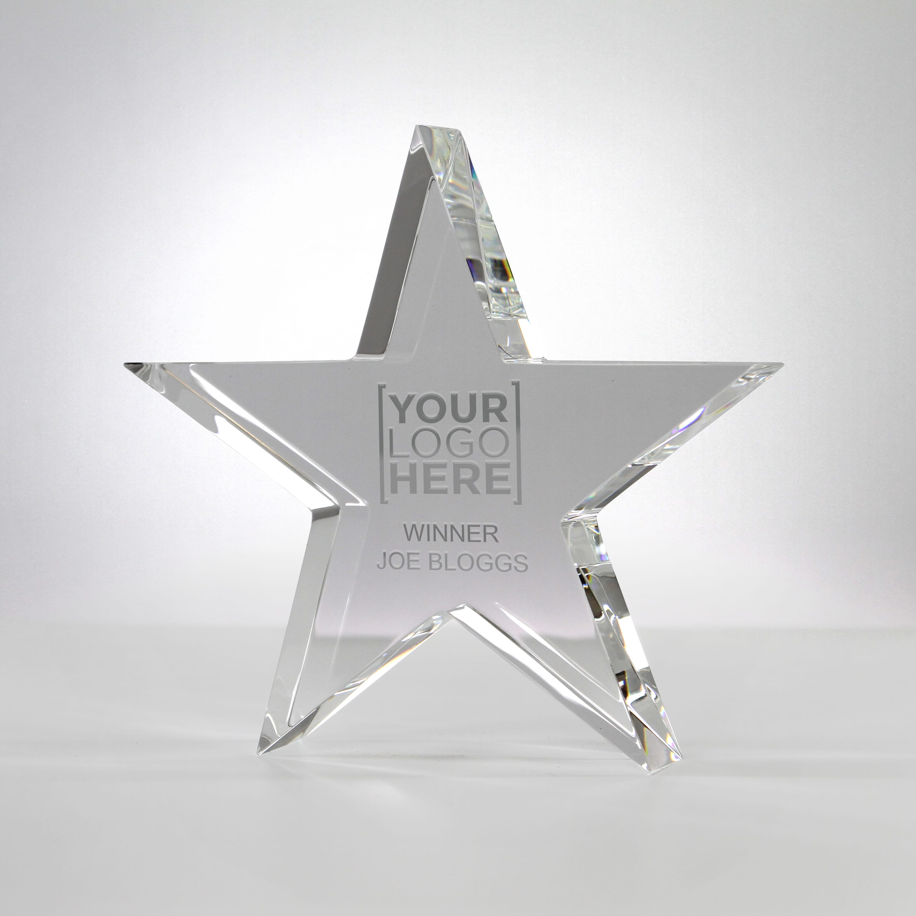 Personalised Optical Crystal Star Trophy