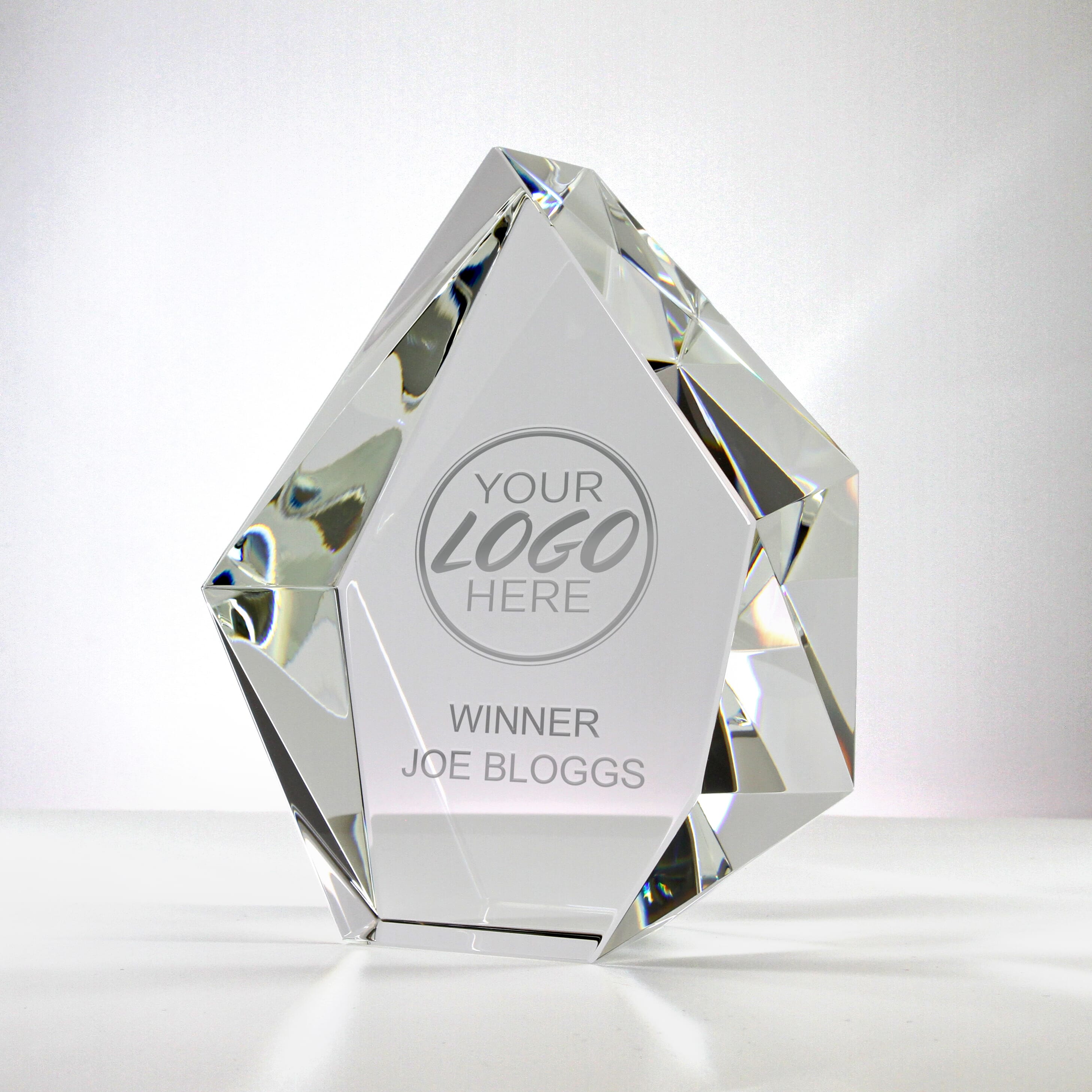 Facet Iceberg Glass Trophy - Custom Trophy