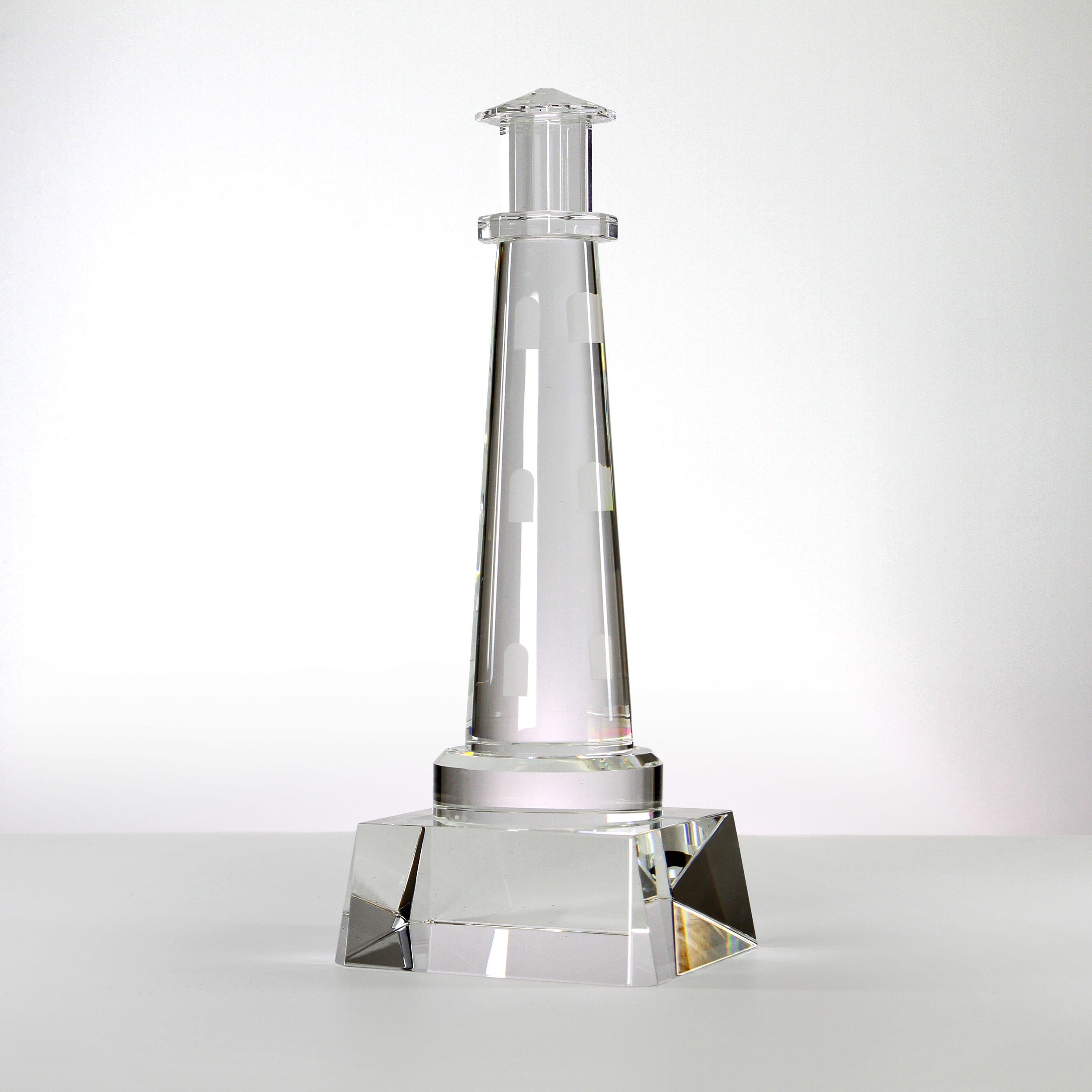 Personalised Optical Crystal Lighthouse Trophy