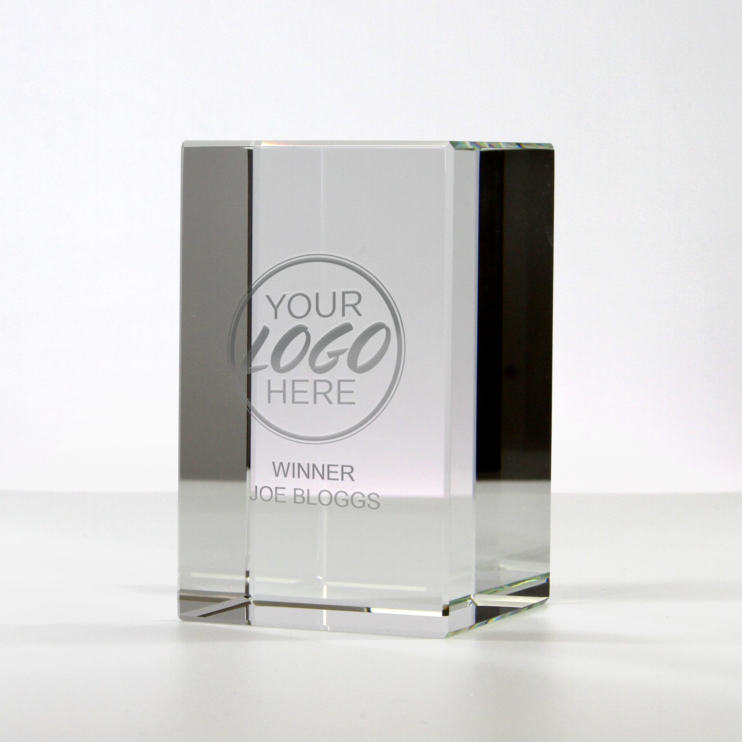 Optical Crystal Rectangle Glass Trophy - Custom Trophy