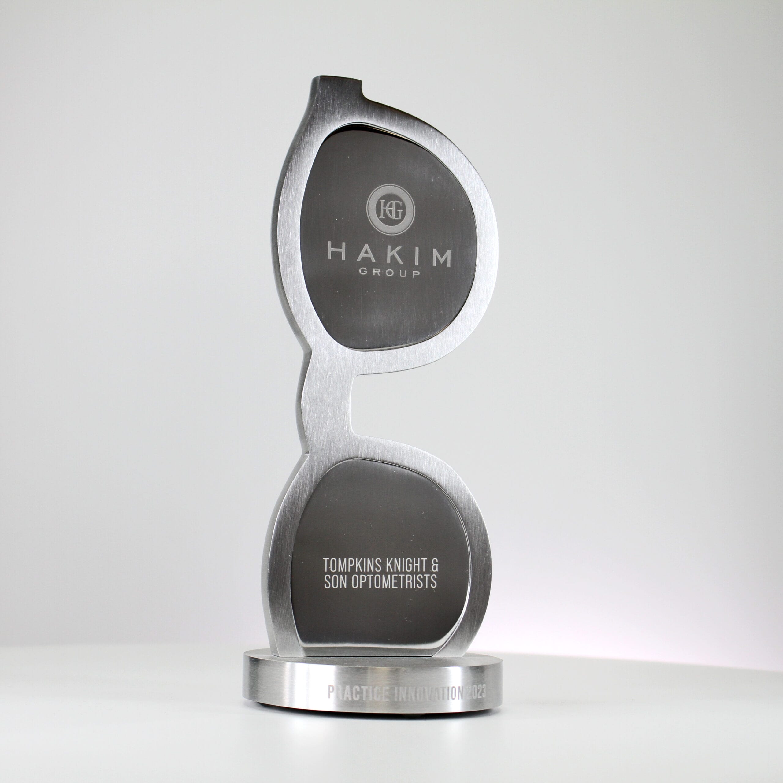 Discover Our Custom Hakim Group Glasses Trophy