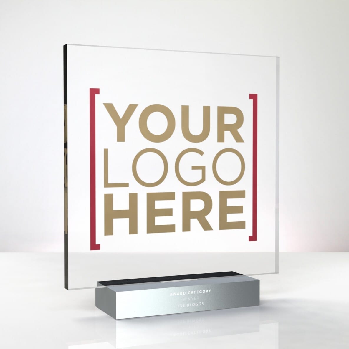 Personalised Ready-Made Acrylic Square Trophy | Gaudio