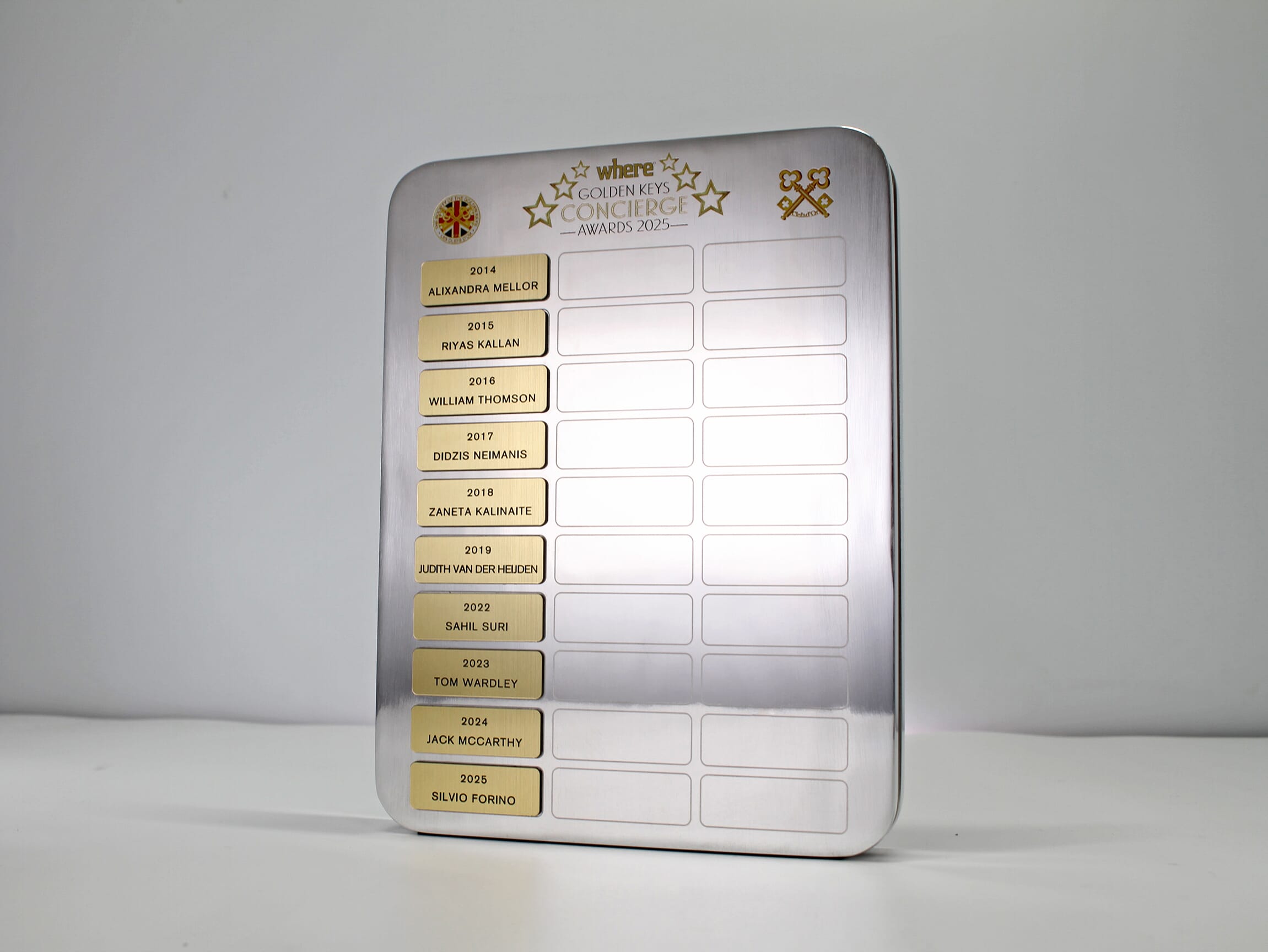 Custom Golden Keys Concierge Awards Trophy | Gaudio